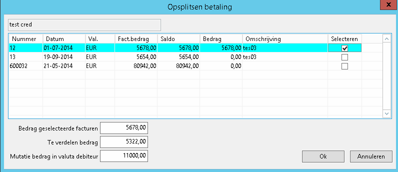 Boeken > Invoeren journaalposten